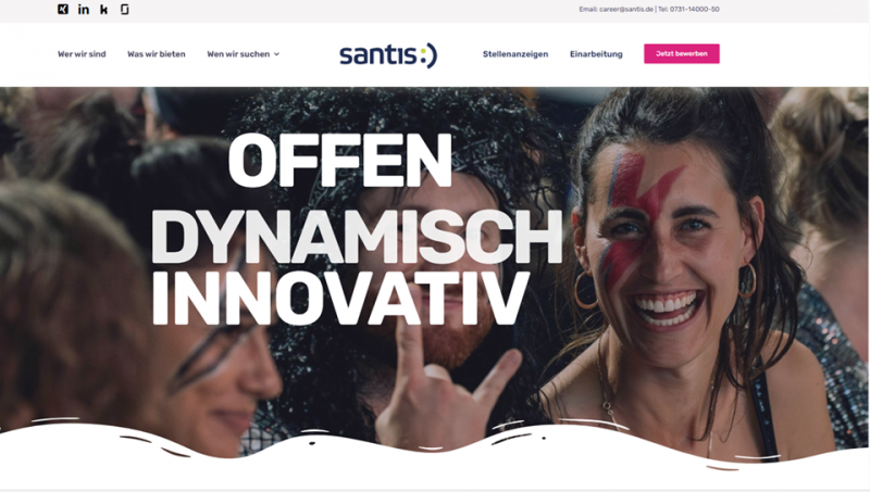 Wir haben eine neue Homepage 🎉 - Santis GmbH
